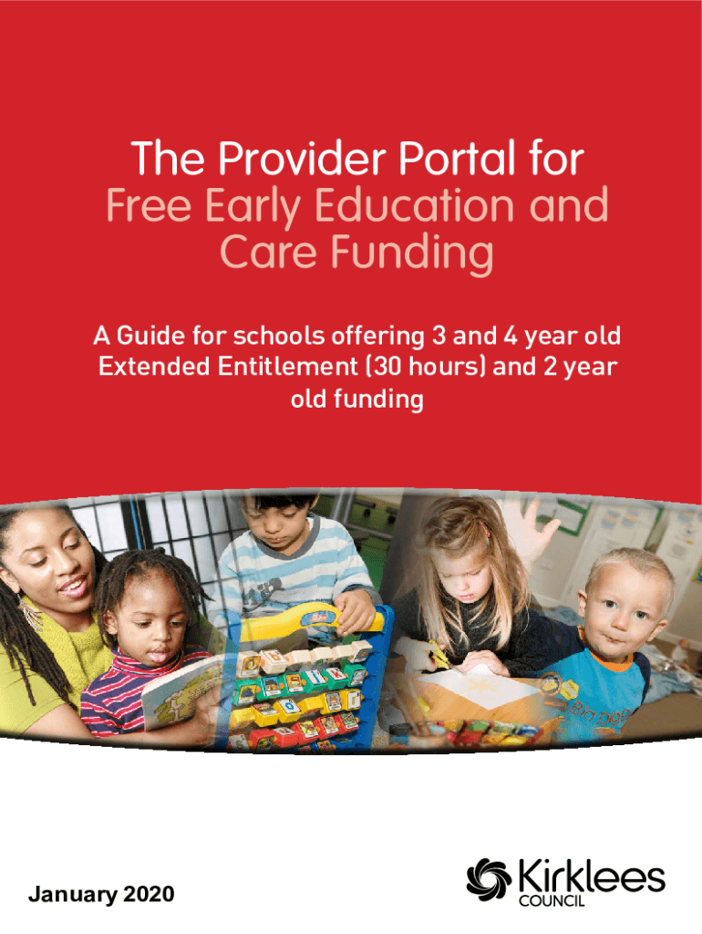 Fillable Online Early Education Funding and the Provider Portal - Plymouth Fax Email Print ...