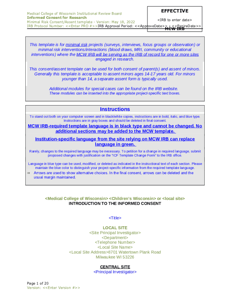 IRB Consent Templates Human Research ProtectionIRB Consent Templates ...