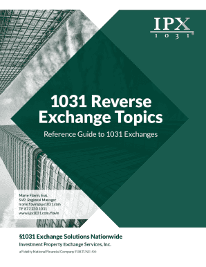 Fillable Online Reverse 1031 Exchange Process & Timeline ExplainedReverse 1031 Exchange Process ...