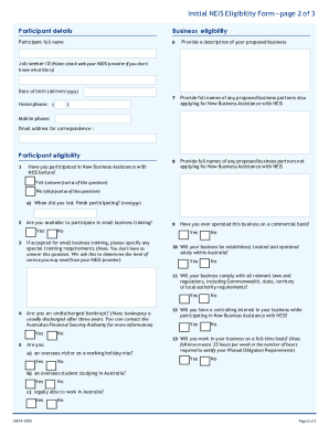 Fillable Online NEIS Initial Eligibility Form - Amazon Web Services ...