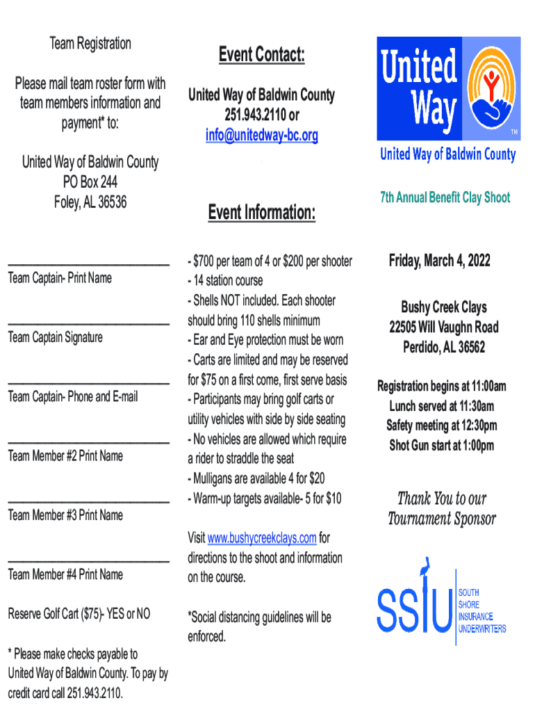 Fillable Online FREE 7+ Sample Team Registration Forms in PDFMS Word ...