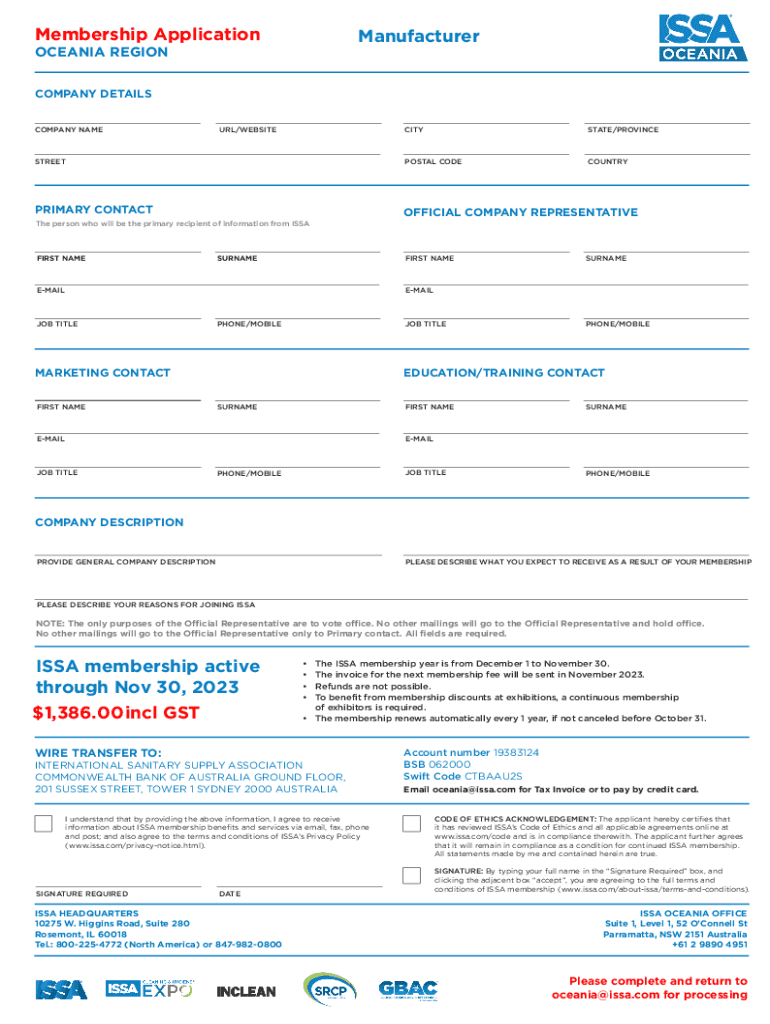 Fillable Online FREE 30+ Membership Application Forms in PDFMS Word ...