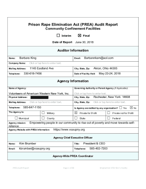 Fillable Online doccs ny Prison Rape Elimination Act (PREA) Department ...