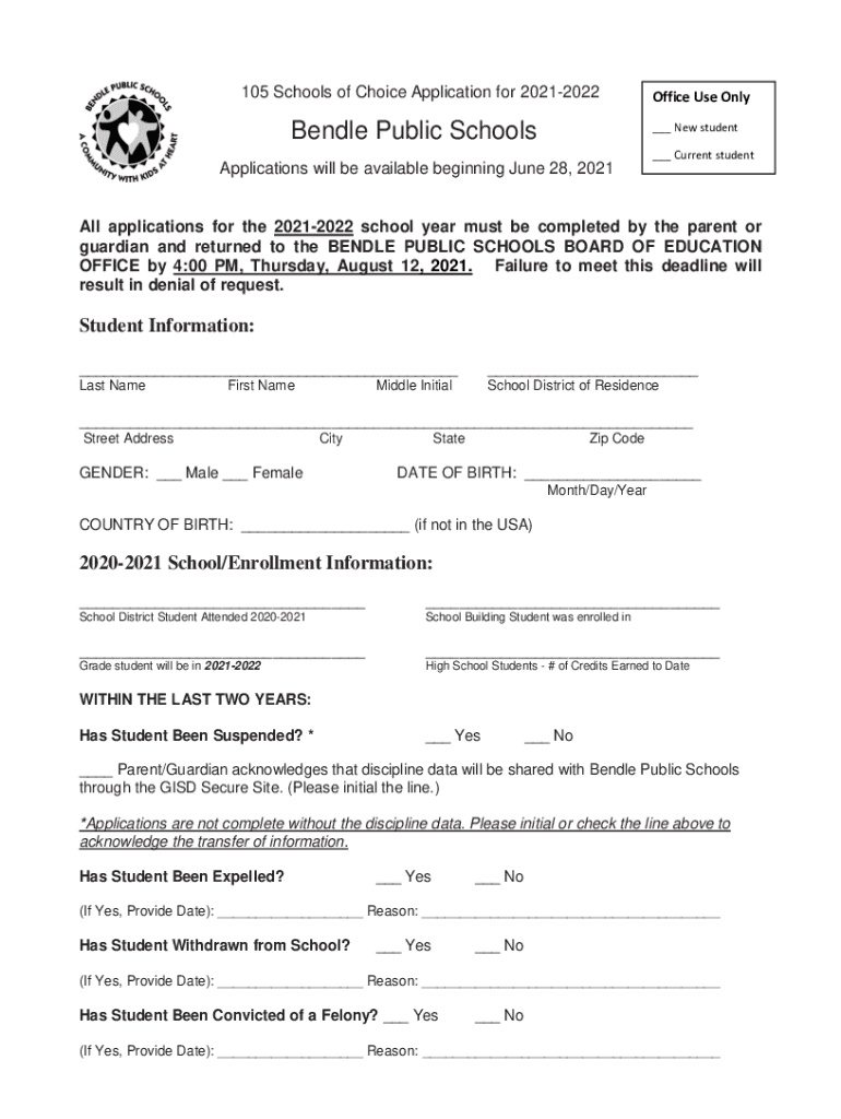 Fillable Online OFFICE USE ONLY For District Office Use Application No ...