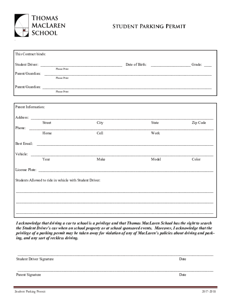 Fillable Online 13+ Student Contract Templates - Word, PDFFree ...
