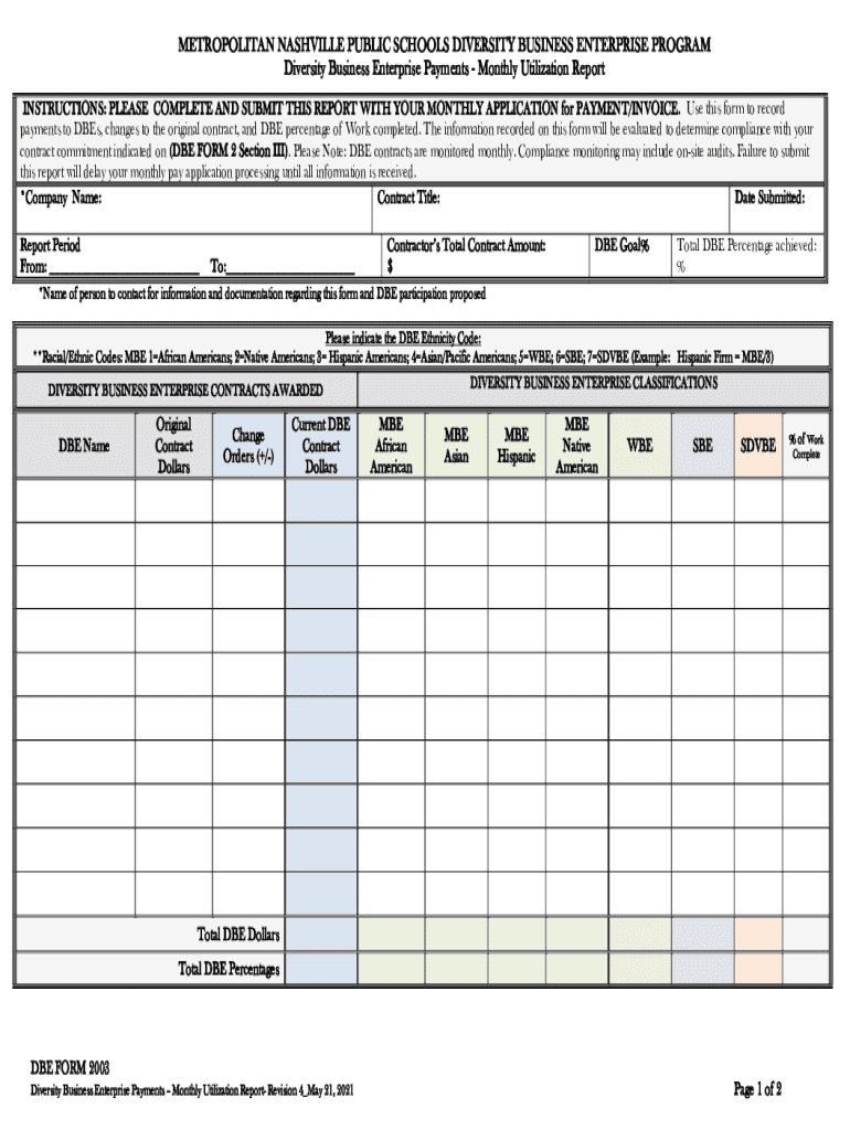 Fillable Online Doing Business with MNPS - Metro Nashville Public ...