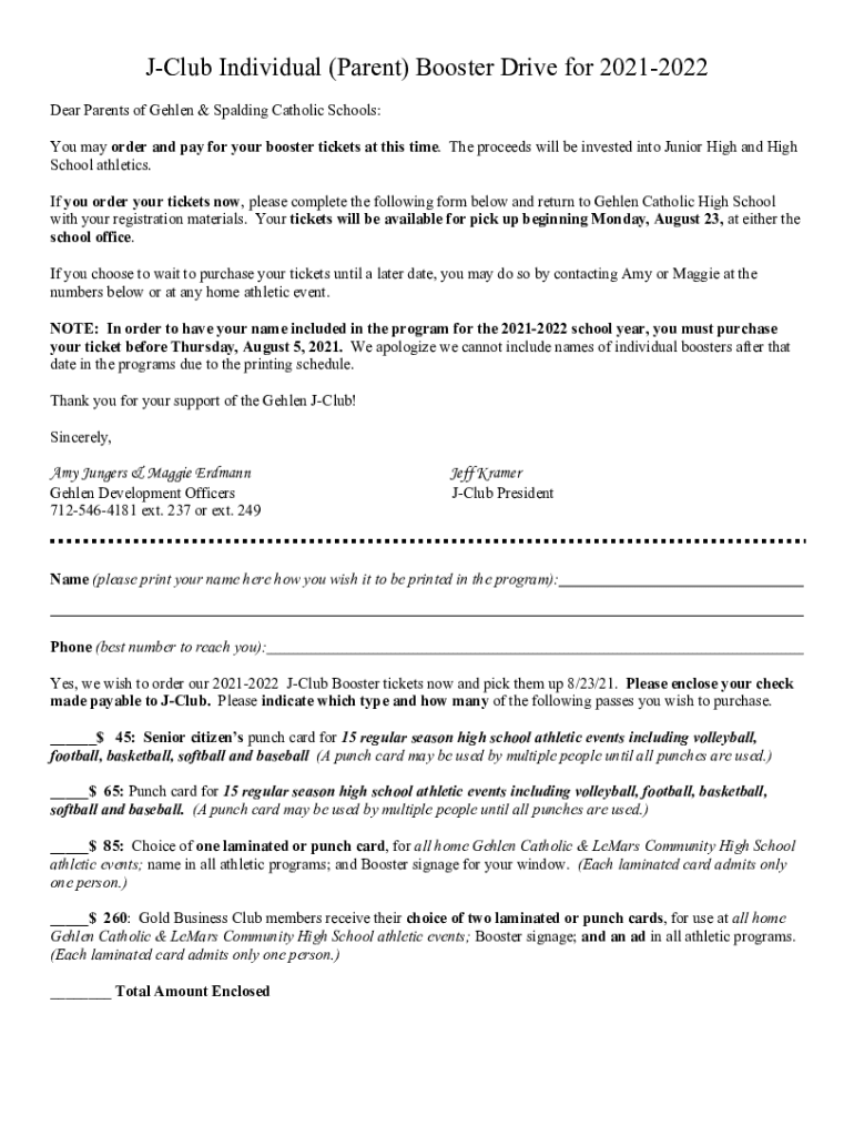 Fillable Online Student and Parent Work Schedules - Gehlen Catholic School Fax Email Print ...