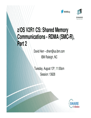 Fillable Online Shared Memory Communications over Remote Direct Memory Access - IBM Fax Email ...