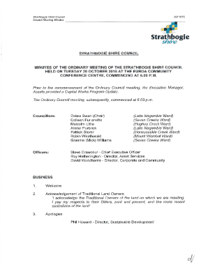 Fillable Online About Our Council - Strathbogie Shire Fax Email Print ...