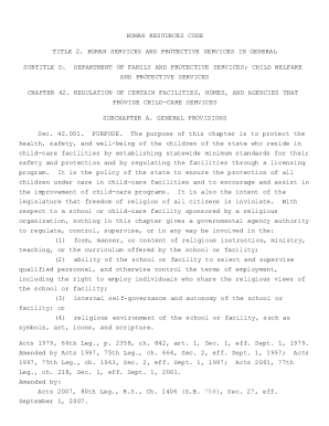 Fillable Online HUMAN RESOURCES CODE TITLE 2. HUMAN SERVICES AND ...