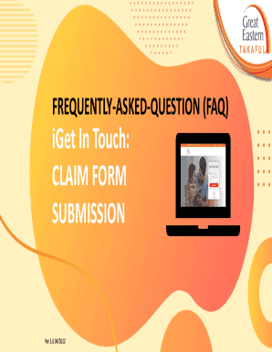 Fillable Online Claim Form Submission FAQi-Get In TouchGreat Eastern ...