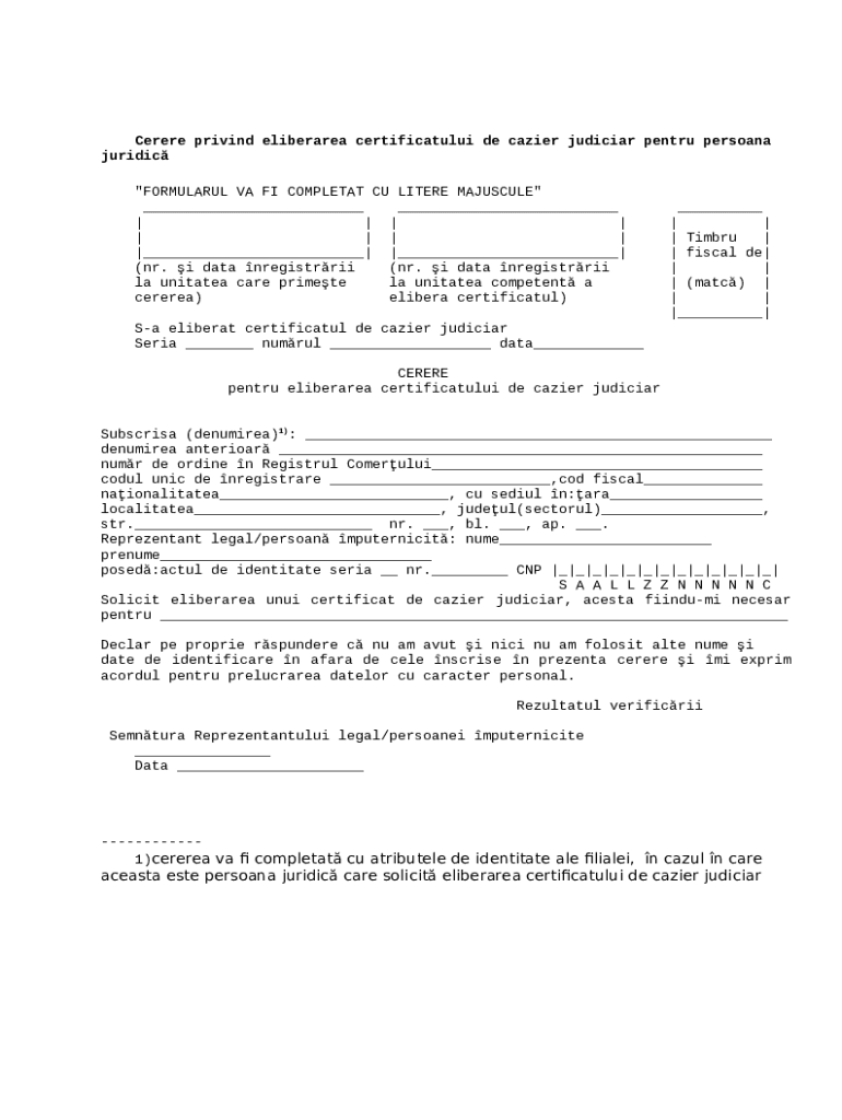 DGPMB - OBINEREA CERTIFICATULUI DE CAZIER JUDICIAR - politiaromana.ro ...