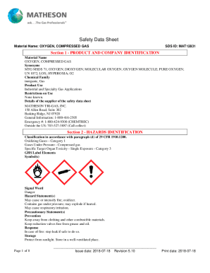 Fillable Online uigi.comSDSgaseousO2SAFETY DATA SHEET Material Name ...
