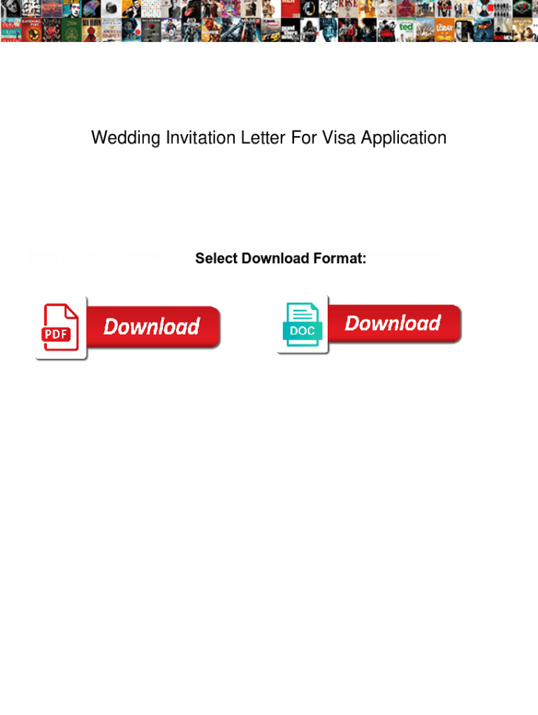 Fillable Online Sample Wedding Invitation Letter for Visa ...