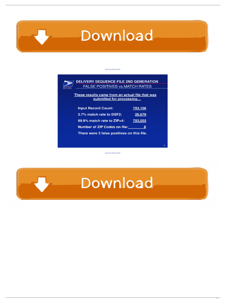 Fillable Online stage-postalpro.usps.comIMPBServiceTypeCodesUpdated ...