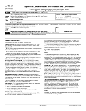Fillable Online Form W-10 (Rev. October 2020) - SharpSchool Fax Email ...