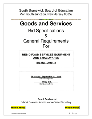 Fillable Online Food Services Equipment and Smallwares - SharpSchool ...