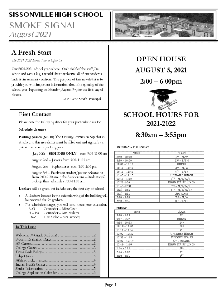 Fillable Online Sissonville High School Area - Kanawha County Schools ...