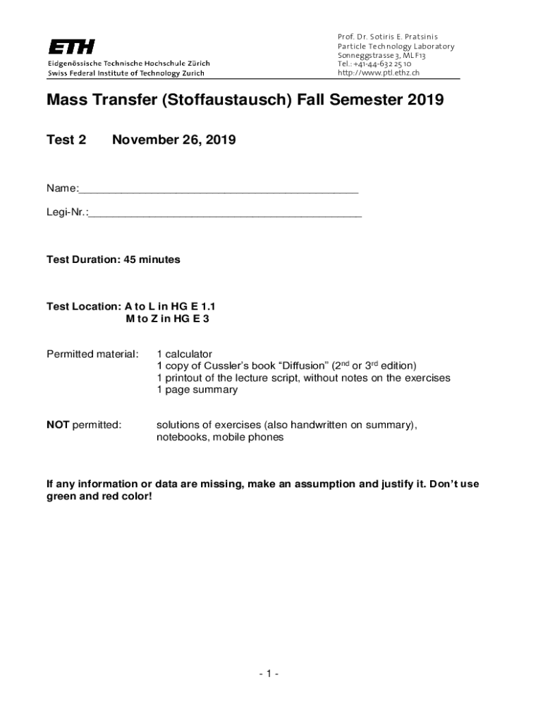 Fillable Online Fillable Online ptl ethz Prof Dr Sotiris E Pratsinis ...