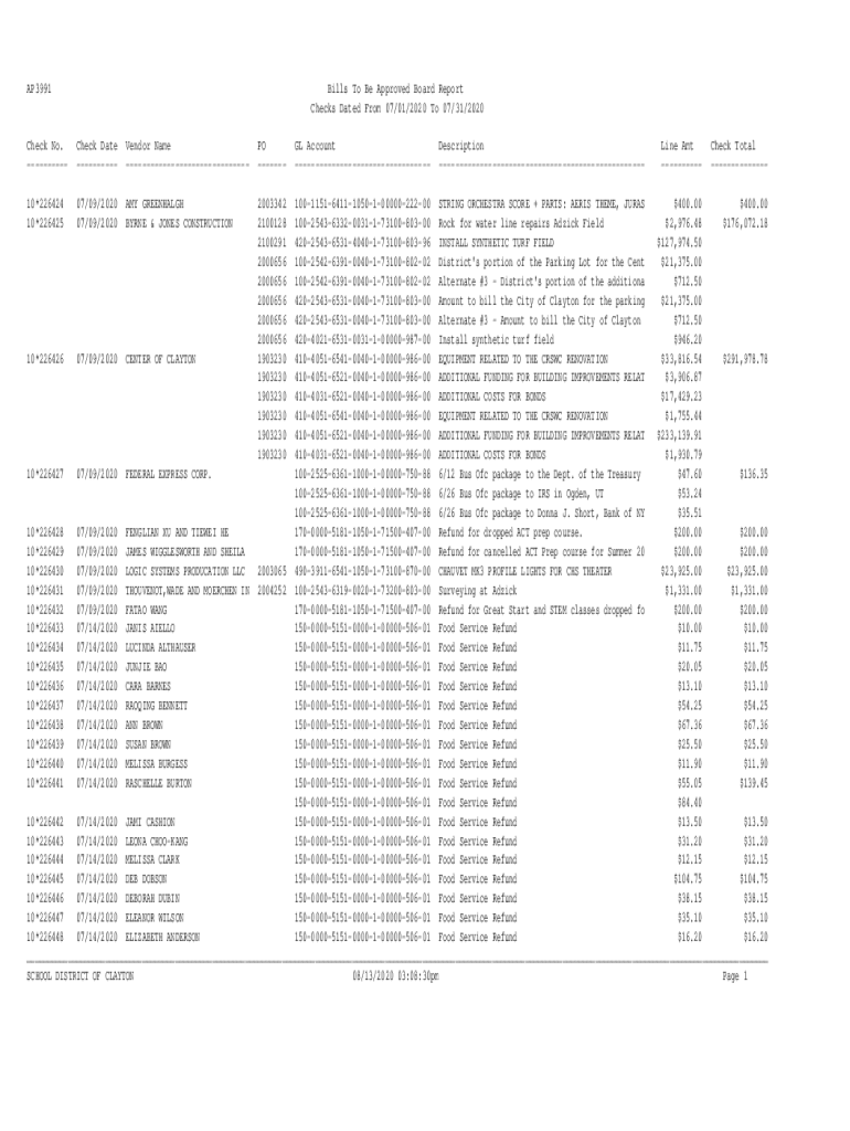 Fillable Online Fillable Online Warrants - School District of Clayton Fax Email Print ... Fax ...
