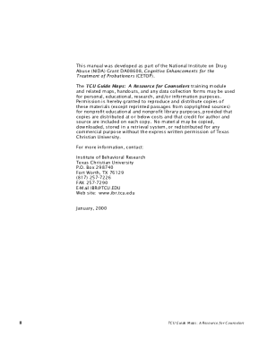 Fillable Online ibr tcu National Institute on Drug Abuse (NIDA)National ...