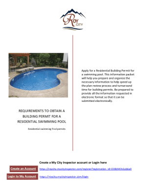Fillable Online Roy City Residential Swimming Pool Plan Review & Check ...