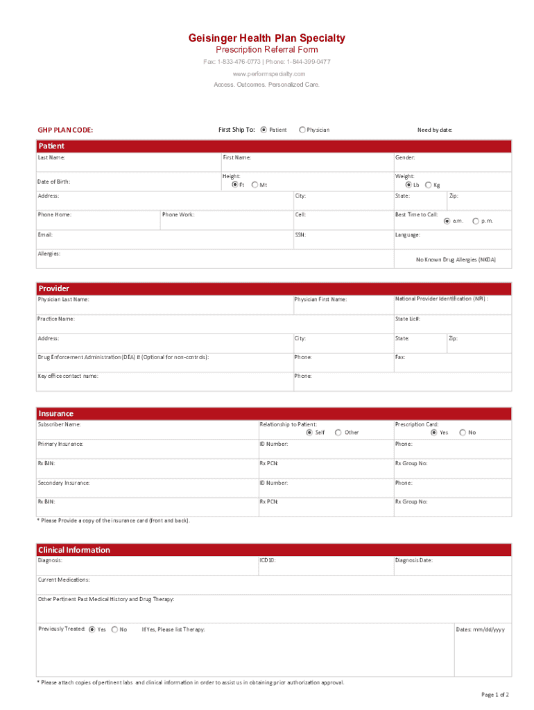 Fillable Online GHP Referral Form Ilustrator Fax Email Print - pdfFiller