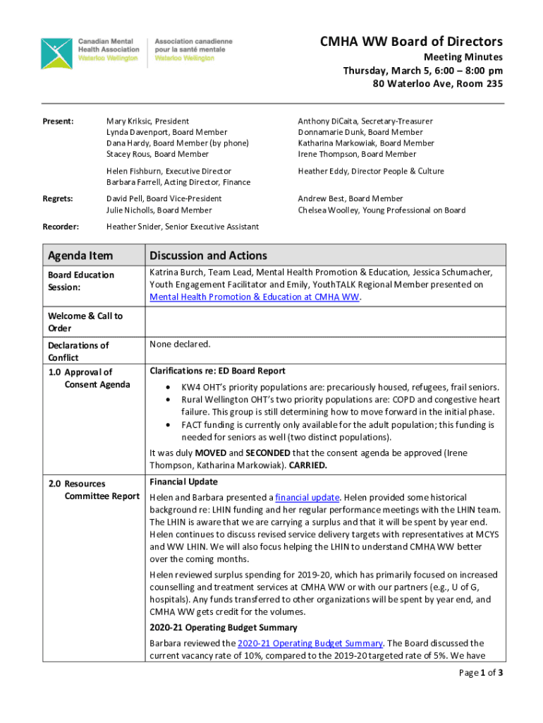 Fillable Online CMHA Manitoba and Winnipeg Mental Health for All Fax ...