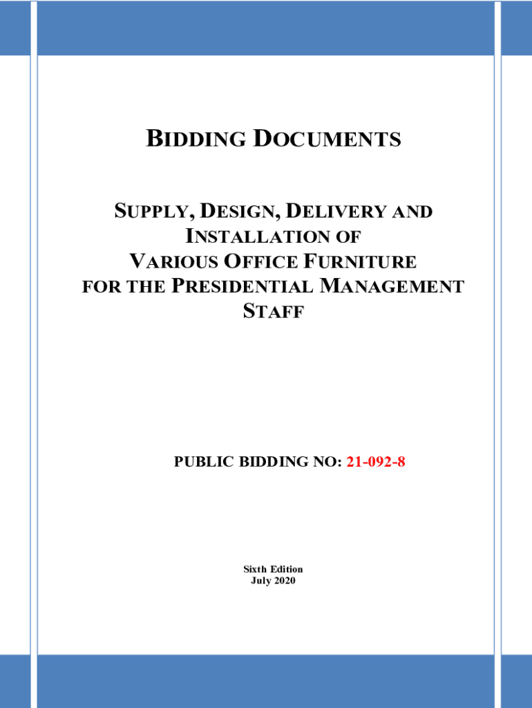 Fillable Online ogcc.gov.phwp-contentuploadsBIDDING DOCUMENTS FOR THE SUPPLY, DELIVERY, AND ...