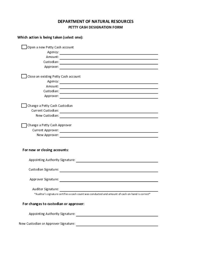 Fillable Online Petty Cash Forms.xlsx Fax Email Print - pdfFiller