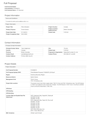 Fillable Online PROPOSAL PREPARATION INSTRUCTIONS AND ...