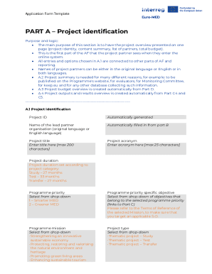 Fillable Online 7 Project Purpose Statement ExamplesFellow ...