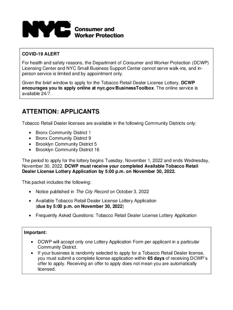 Fillable Online www1.nyc.govsitedcaTicket Seller Individual License ...