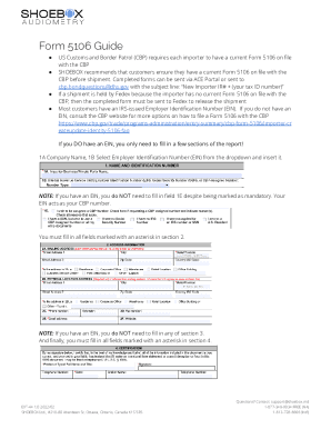Fillable Online help.cbp.govsarticleImporter Create/Update Identity ...