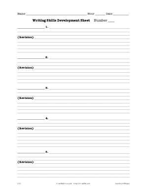 Fillable Online Developmental Milestones for Pre-Writing and Writing ...