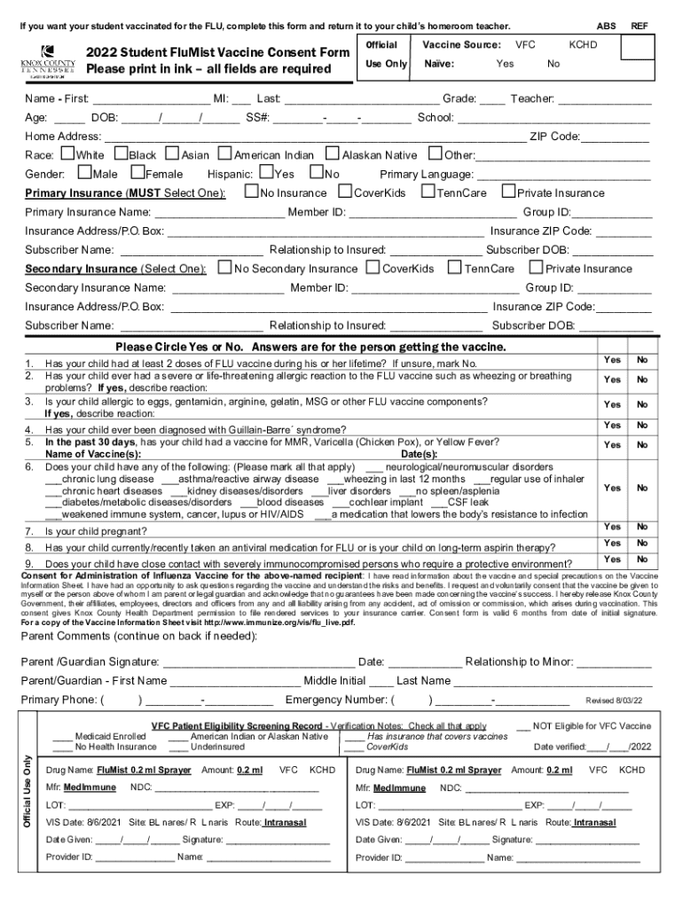 Fillable Online shc.uci.edunew-student-informationimmunizationFlu ...