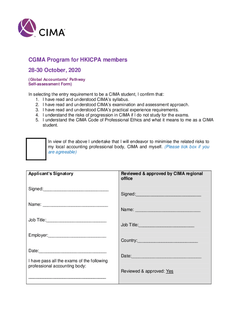 Fillable Online HKICPA and CIMA collaborate to open up opportunities ...
