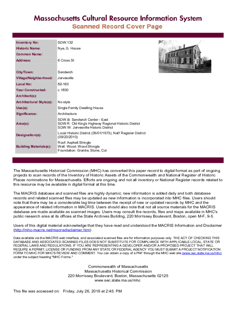 Fillable Online sandwichhistory.orgwp-contentuploadsINVENTORY FORM ...