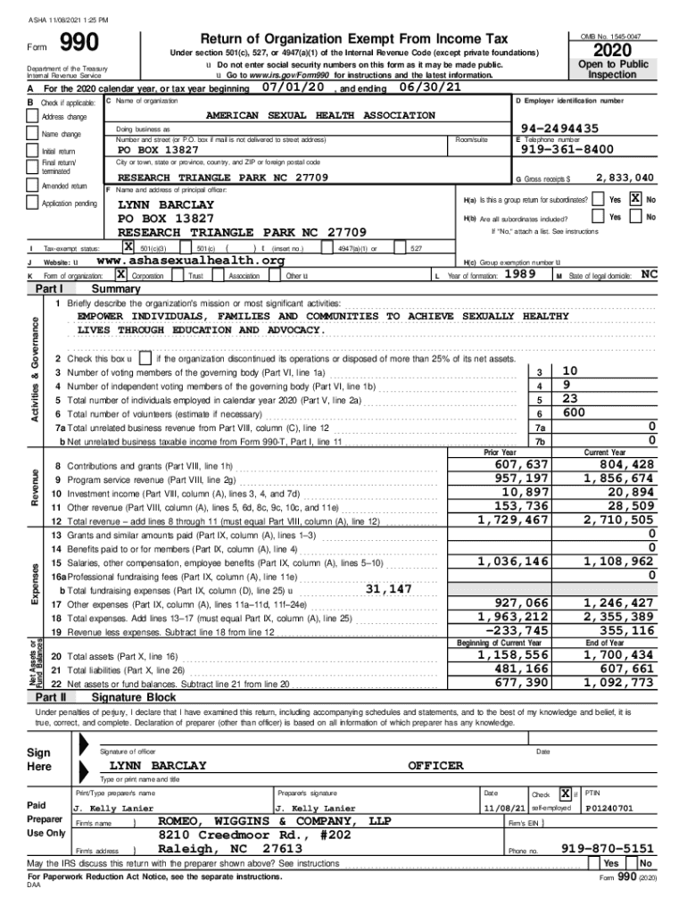 Fillable Online Return of Organization Exempt from Income Tax - NCUA ...
