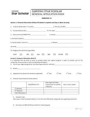 Fillable Online images.samsung.comiscontentRENEWAL APPLICATION FORM ...