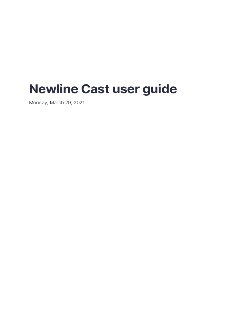 Fillable Online newlineinteractive.in03User-guide-Newline-CastUser ...
