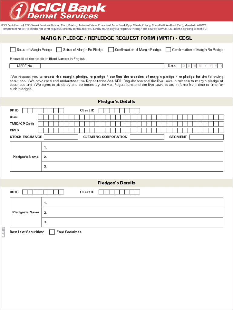 Fillable Online 20-9023-Margin-Pledge-Form-1 Fax Email Print - pdfFiller