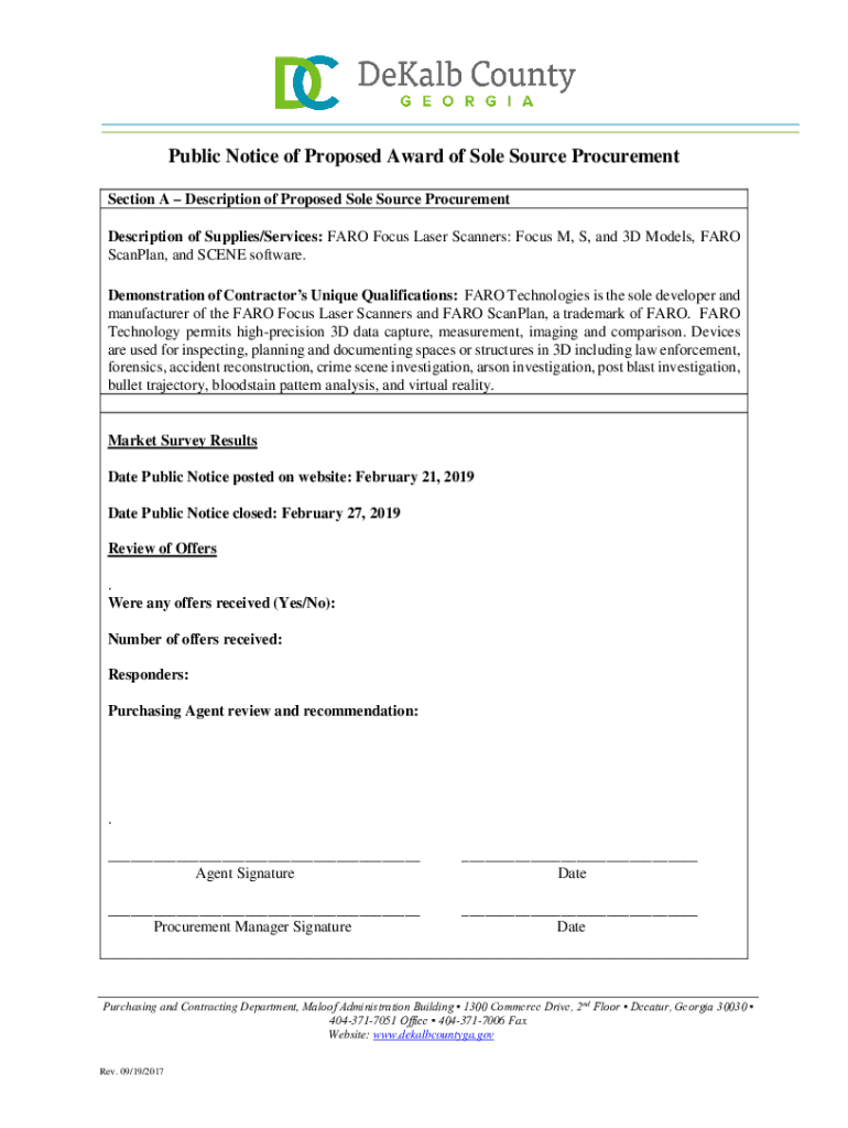 Fillable Online spo.hawaii.govsole-source-procurement-methodState ...