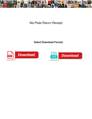 Fillable Online Ma Plate Return Receipt. Ma Plate Return Receipt begin ...
