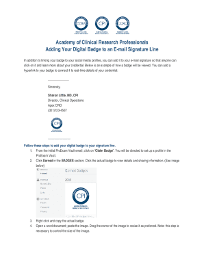 Fillable Online Badging: How to Add Your Badge to Outlook Email ...