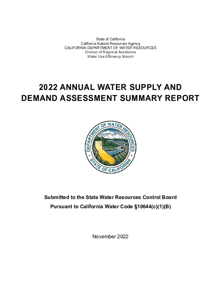 Fillable Online water ca resources.ca.govHomeDepartment Of Water ...