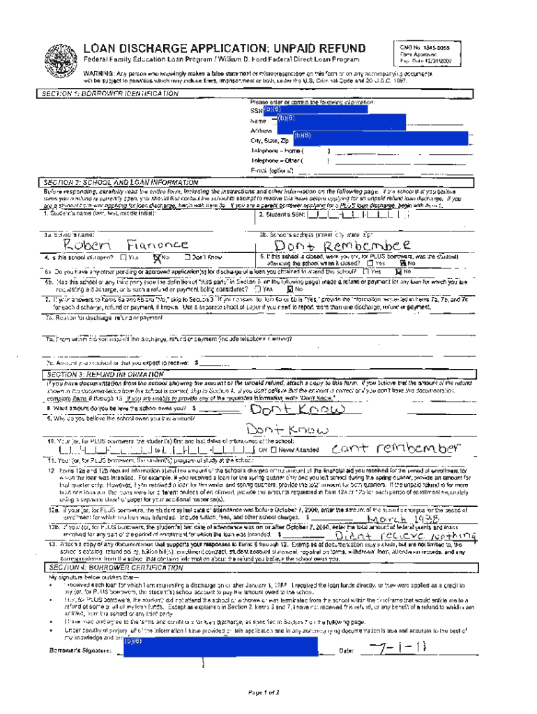 Fillable Online library nclc fsapartners.ed.govsitesdefaultLoan ...
