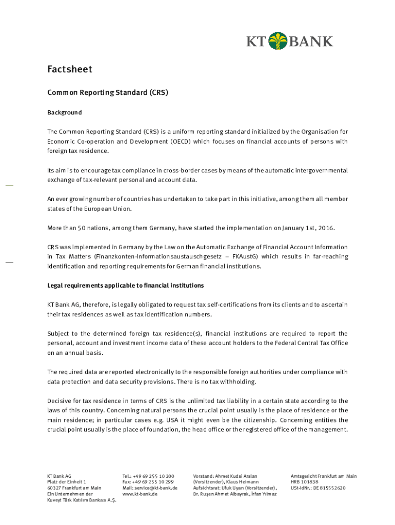 Fillable Online gov.ggcrsCommon reporting standard (CRS) - States of ...