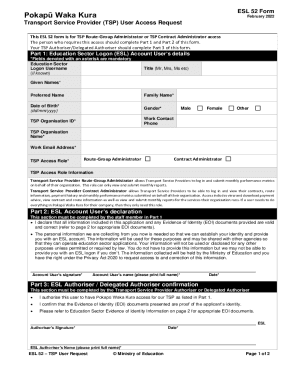 Fillable Online TSP User Request Form Fax Email Print - pdfFiller