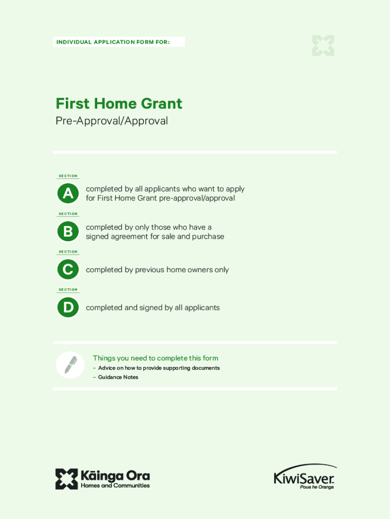 Fillable Online First-Home-Grant-Form.pdf - Kinga Ora Fax Email Print ...